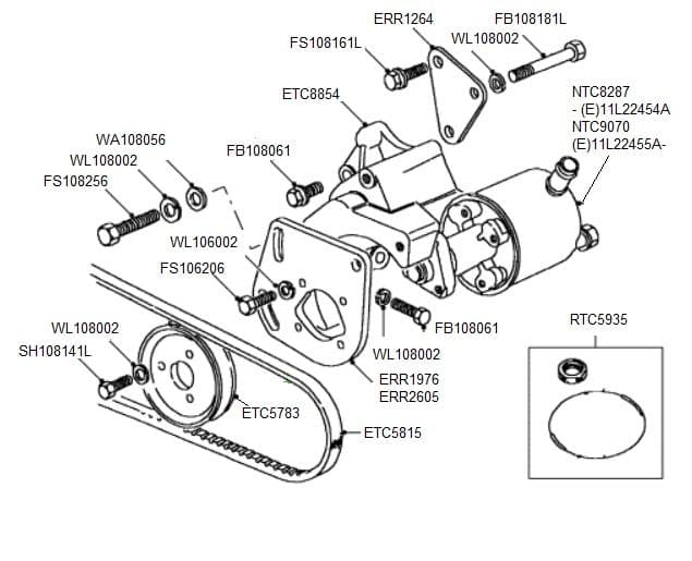 200tdi Power Steering Pump - Defender