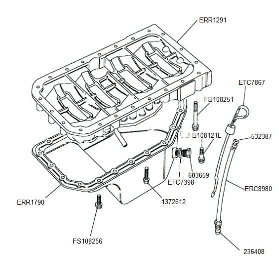 200tdi Sump Pan & Block Ladder