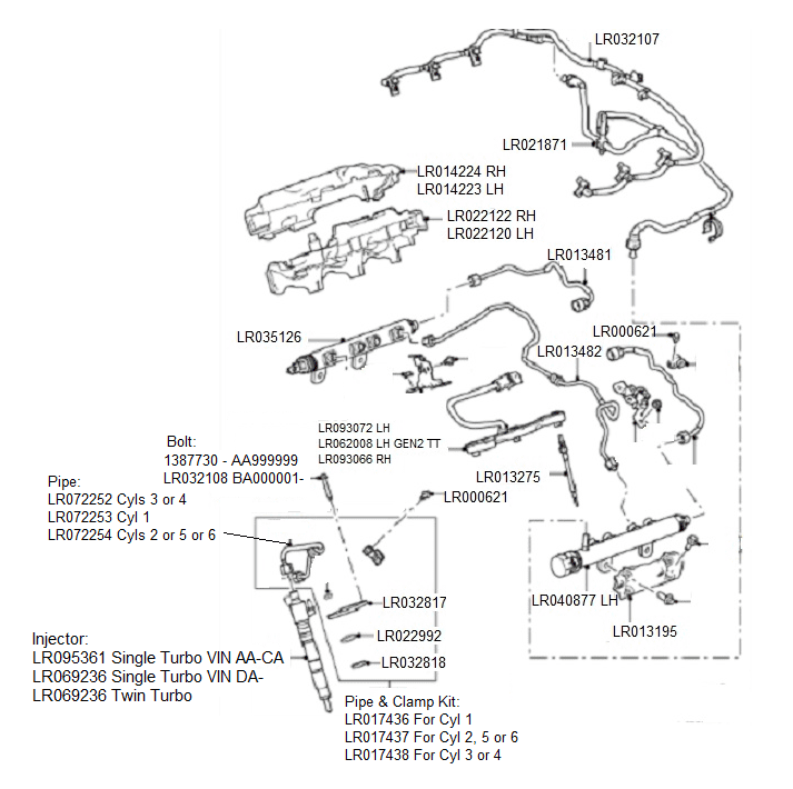 Fuel Injectors Glow Plugs & Pipes