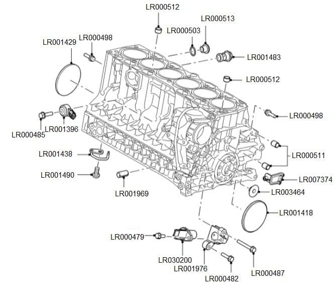 32 Cylinder Block Fittings & Sensors