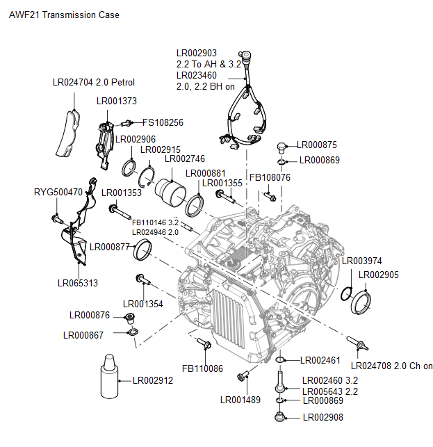 Automatic Transmission AWF21 AWD