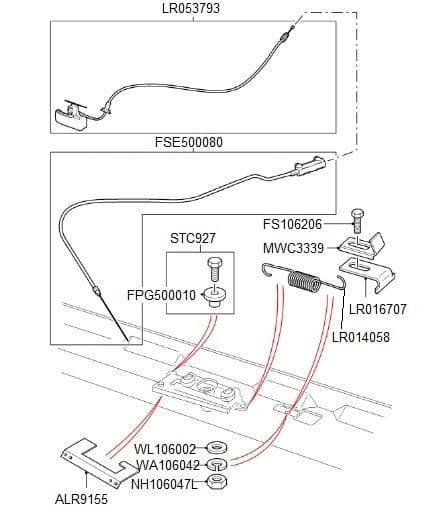Bonnet Hood Release from VIN 7A000001