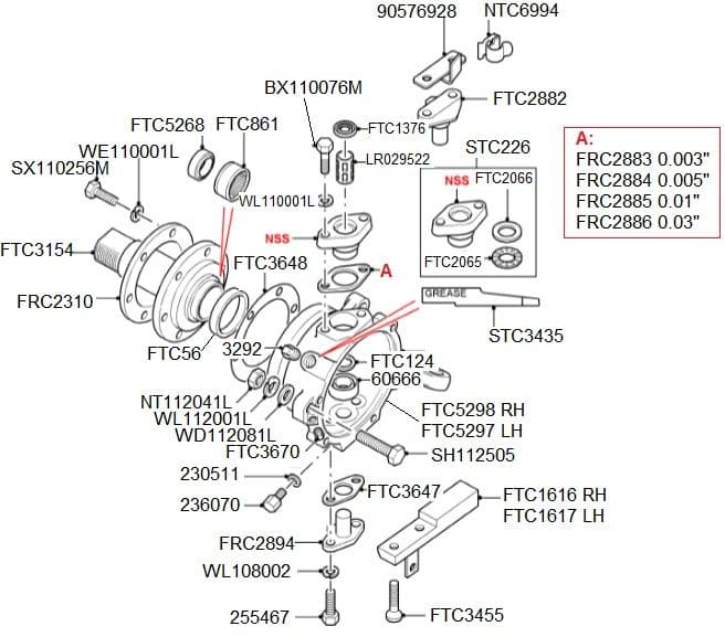 Swivel Pin Housing JA032851 Onwards