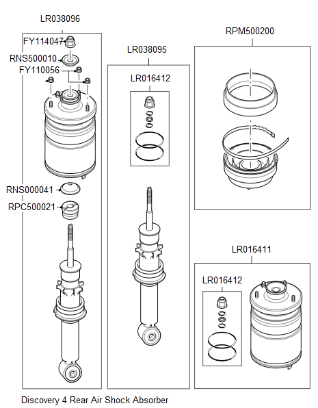 Rear Air Shock Absorbers