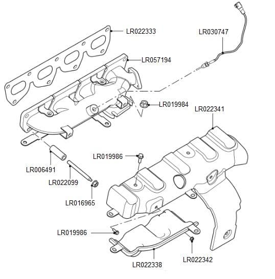 Dw12 Exhaust Manifold From BH000001