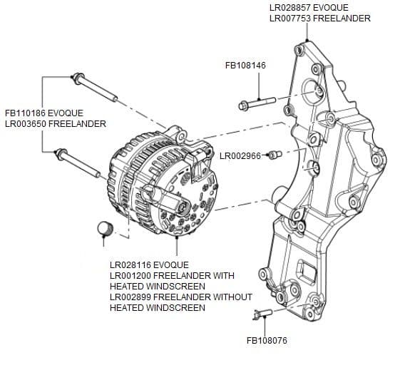 Dw12 Alternator & Mountings