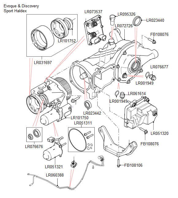 Rear Axle Haldex Unit