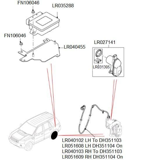 Parking Brake Modules DH000001 Onwards