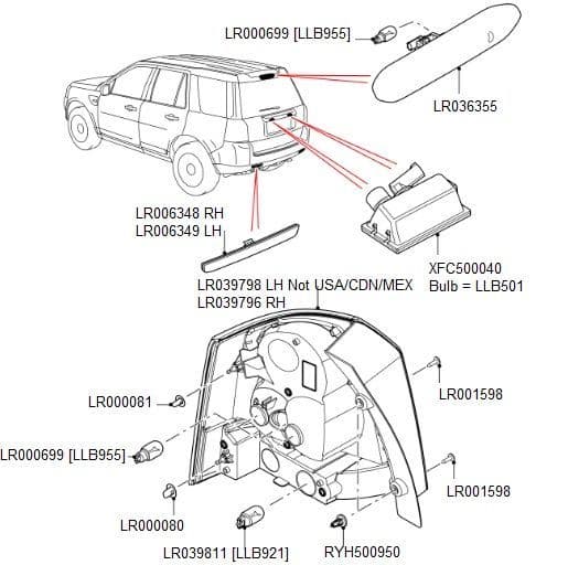 Rear Lamps from VIN DH000001