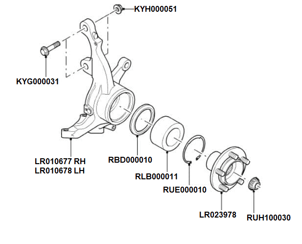 Front Hub & Carrier