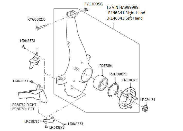 Front Suspension Hub Carrier & Bearing