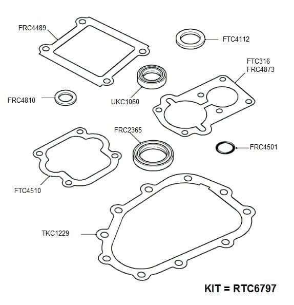 LT77 TRANSMISSION GASKETS AND SEALS