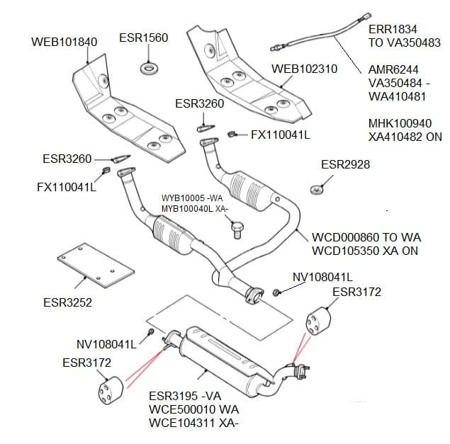 Front & Centre Exhaust Petrol With Catalyst