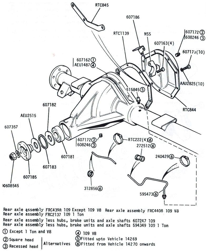 Rear Axle Casing 109 Salisbury Type