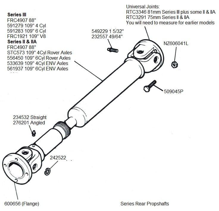 Rear Propshafts