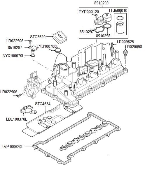 Td4 Camshaft Cover & Breather