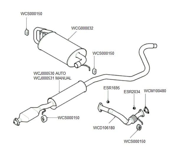 20 Td4 M47 16v Exhaust System