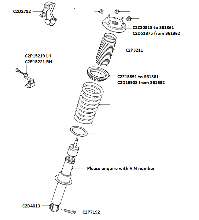 Rear Road Springs & Dampers - Standard