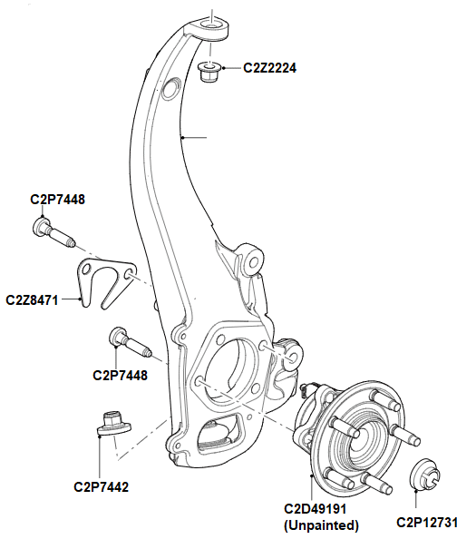 Front Hub Bearing RWD