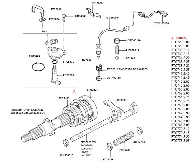Front Output Shaft