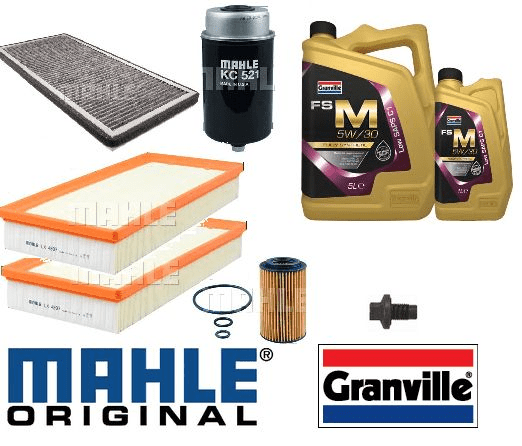 KIT114A Mahle Original Filter Kit with Granville Oil Range Rover L322 ...