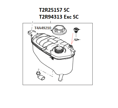 Radiator Header Bottle F-Type XK150 XJ350
